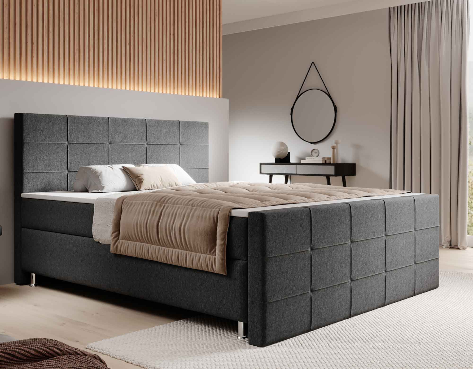 Boxspringbett mit Fußteil | Möbelmeile24